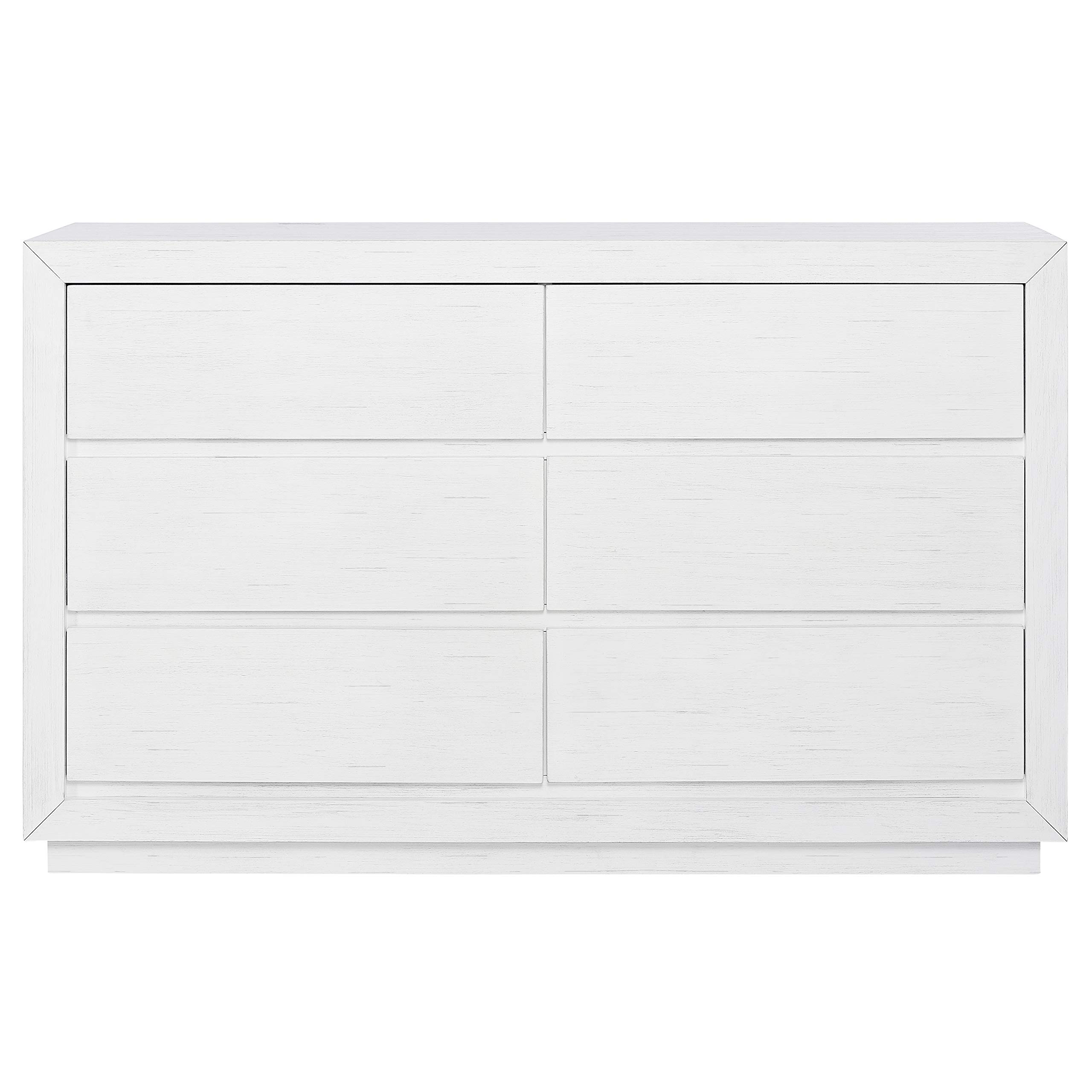 Evolur Maddox Double Dresser, Weathered White