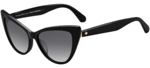 kate spade new york women's karina/s cat eye sunglasses, black, 56mm, 17mm