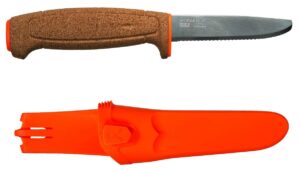 morakniv floating fixed-blade stainless steel knife, 3.7-inch, orange