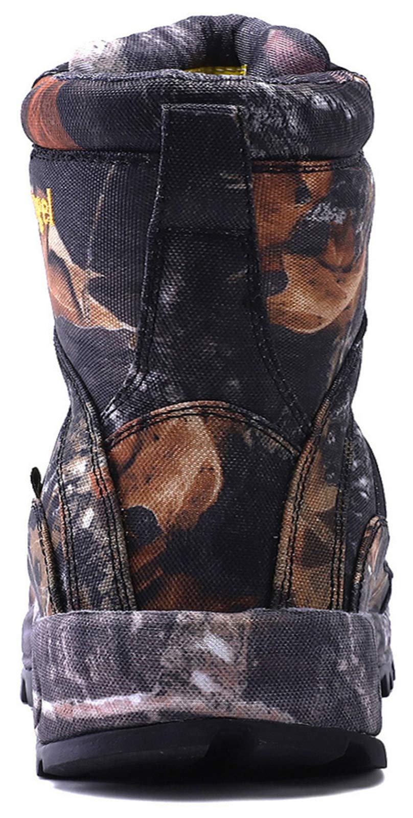 cungel Men's Hunting Boot 8-INCH Camouflage Timber Waterproof Hunter Shoes Forest Boots Jungle Anti-Slip Lightweight Breathable Durable Fishing Hiking Working Field Hunting(black camo,7.5)