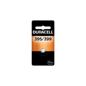 duracell 395/399 silver oxide button battery, 1 count pack, 395/399 1.5 volt battery, long-lasting for watches, medical devices, calculators, and more