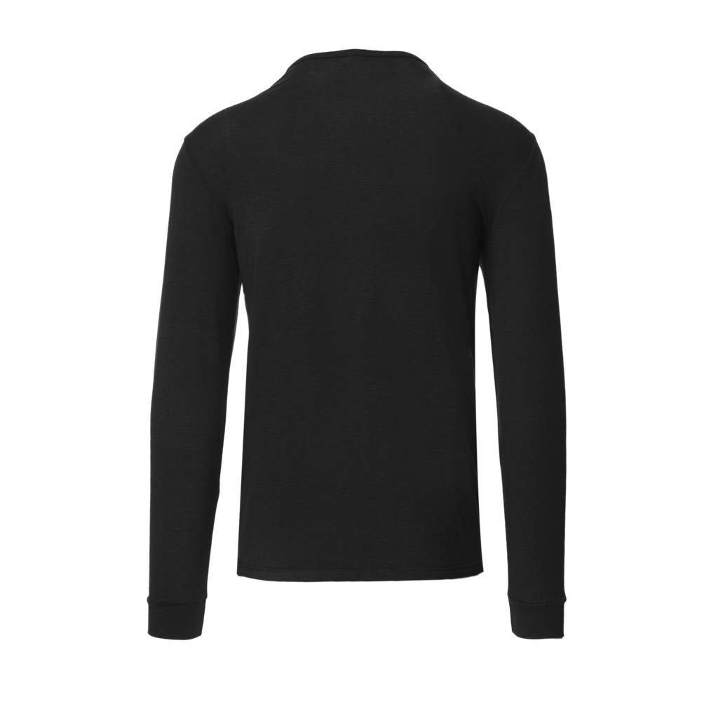 Mens Heat Plus Crew Neck Baselayer Top, Black, XLarge