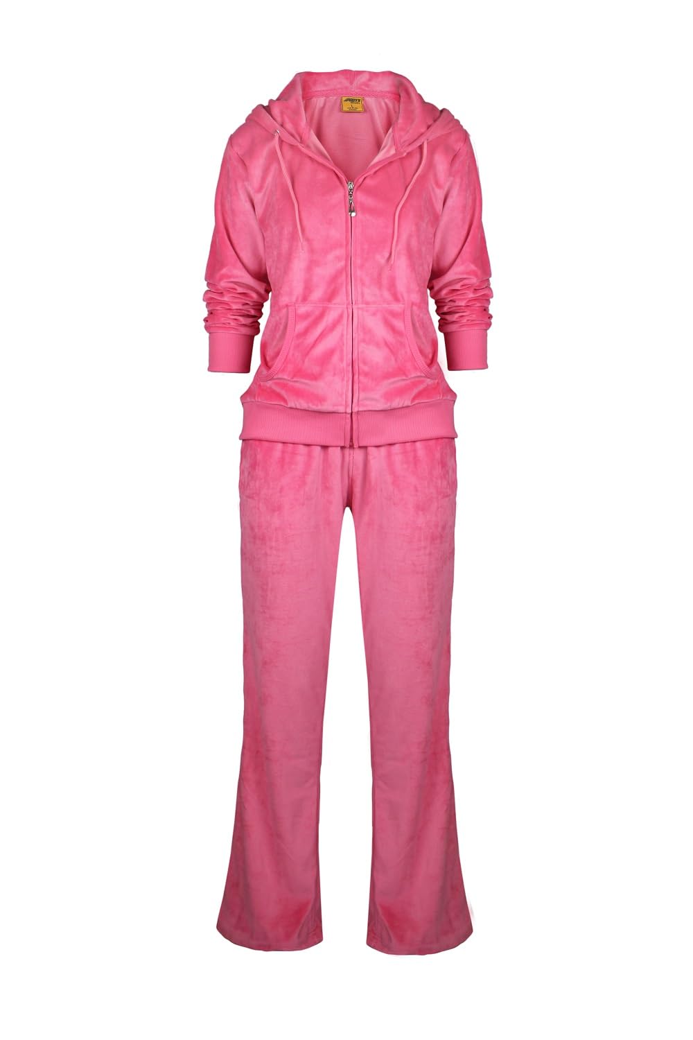 Facitisu Tracksuit for Women Set 2 Piece Joggers Velour Jogging Sweat Outfits Hoodie and Sweatpants Set XL, Coral