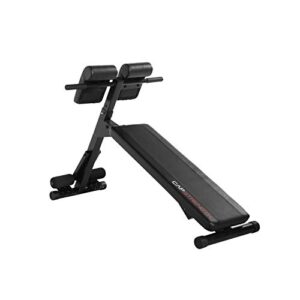 CAP Barbell Hyperextension/Ab Bench,Black