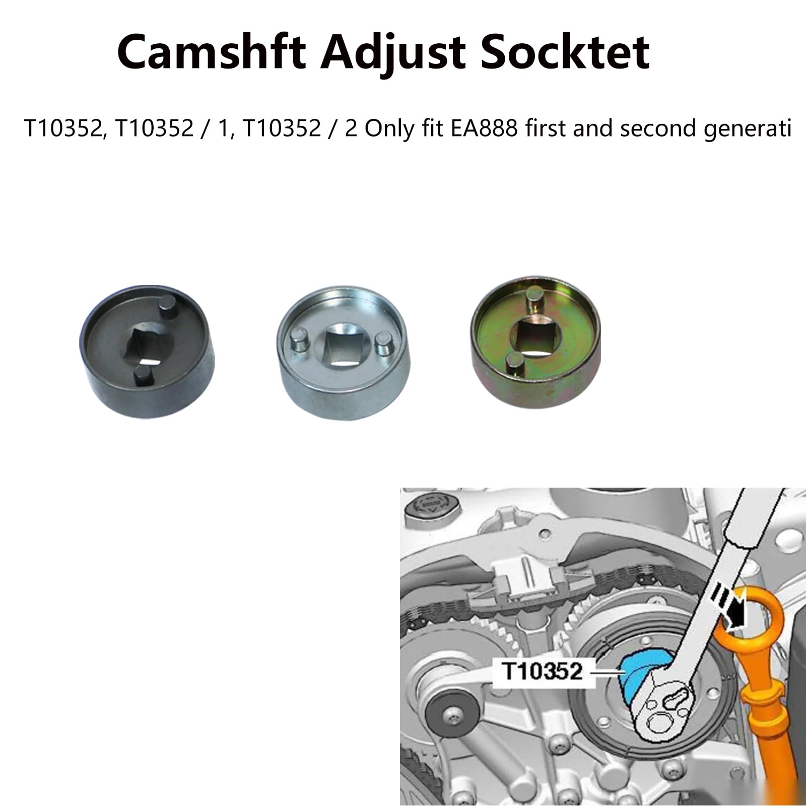 DPTOOL Engine Camshaft Locking Alignment Timing Tool Kit Compatible with VAG EA888 Audi VW Skoda 1.8 2.0 TSI TFSI Replace T10352 T10368 T40196 T10354 T10060A T40011 T40265 T40267 T40271