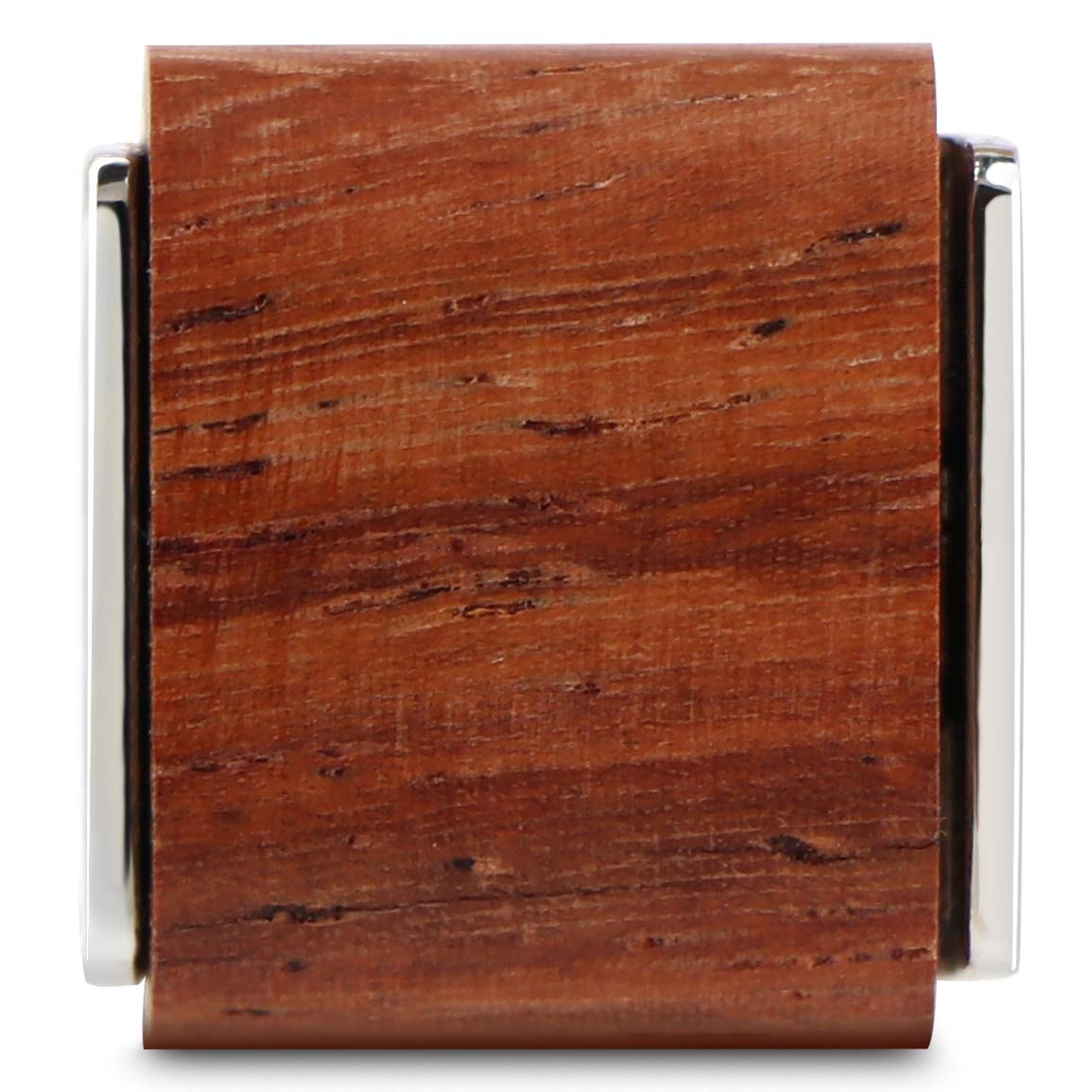 VIILOCK Mens Natural Handmade Rosewood Cufflinks Handcrafted Wooden Square Cuff Links (Bruma Rosewood)