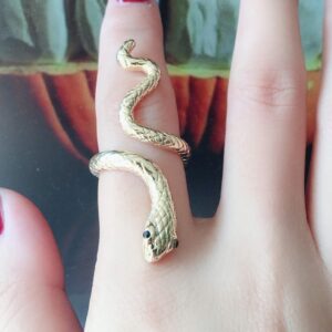 choice of all Gold Snake Jewelry for Women Snake Necklace Bracelets Rings Punk Gothic Animal Jewelry Halloween Party Costume Accessories