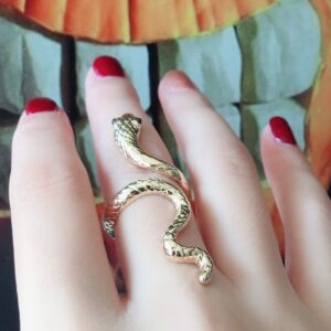 choice of all Gold Snake Jewelry for Women Snake Necklace Bracelets Rings Punk Gothic Animal Jewelry Halloween Party Costume Accessories