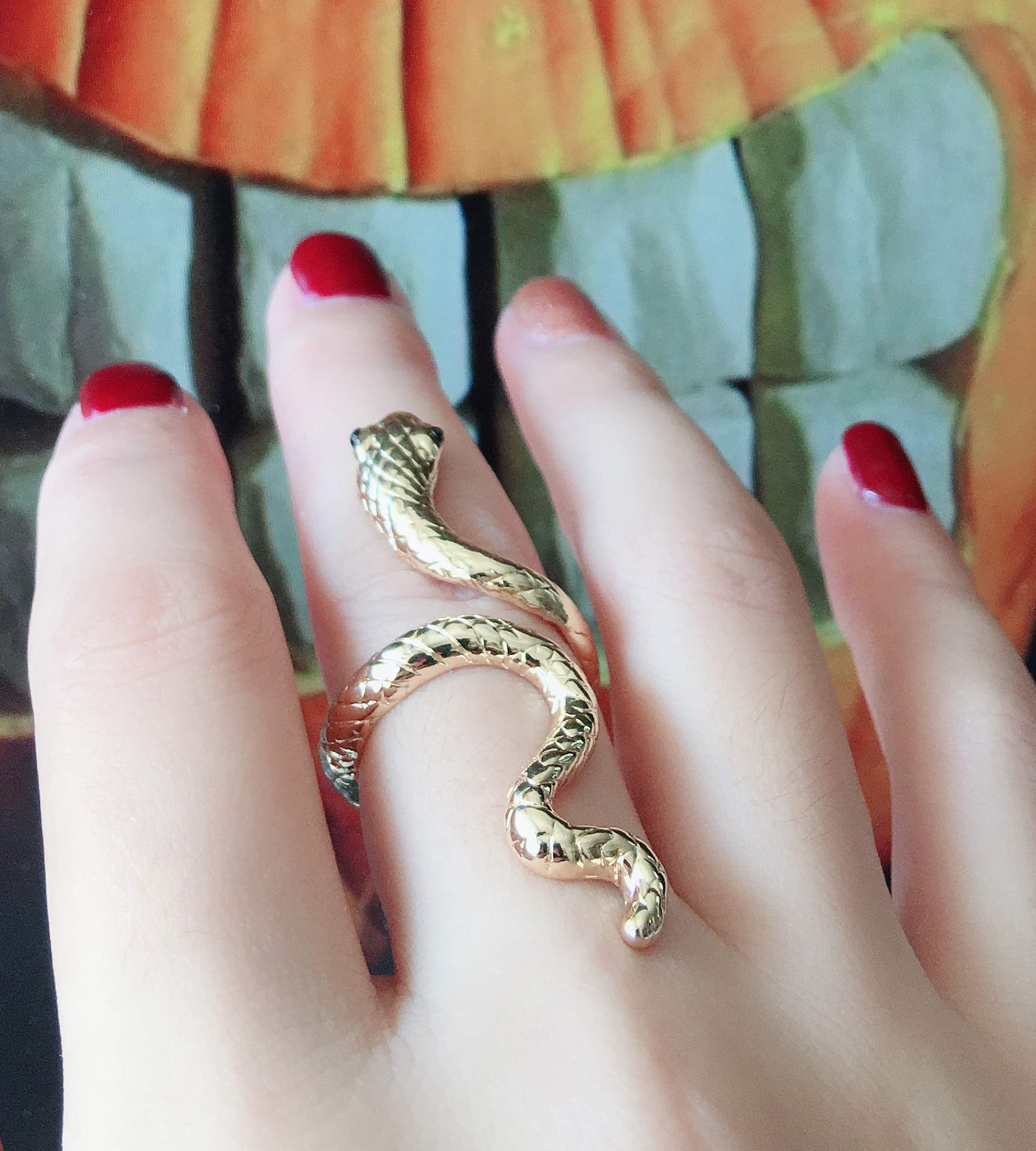 choice of all Gold Snake Jewelry for Women Snake Necklace Bracelets Rings Punk Gothic Animal Jewelry Halloween Party Costume Accessories