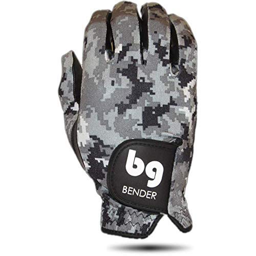 BG Bender Golf Glove | Wear On Right | (Gray Digital, Mens XXL)