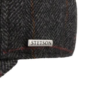 Stetson Kinty Wool Cap with Ear Flaps Men Grey 7 1/2-7 5/8