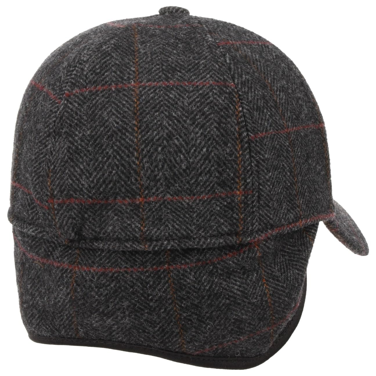 Stetson Kinty Wool Cap with Ear Flaps Men Grey 7 1/2-7 5/8