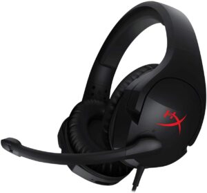 hyperx cloud stinger gaming headset - lightweight design - flip to mute mic - memory foam ear pads - built in volume controls - works pc, ps4, ps4 pro, xbox one, xbox one s (hx-hscs-bk/na) (renewed)