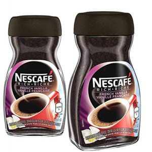 nescafÉ rich instant coffee, 100g jar | 2- pack (french vanilla)