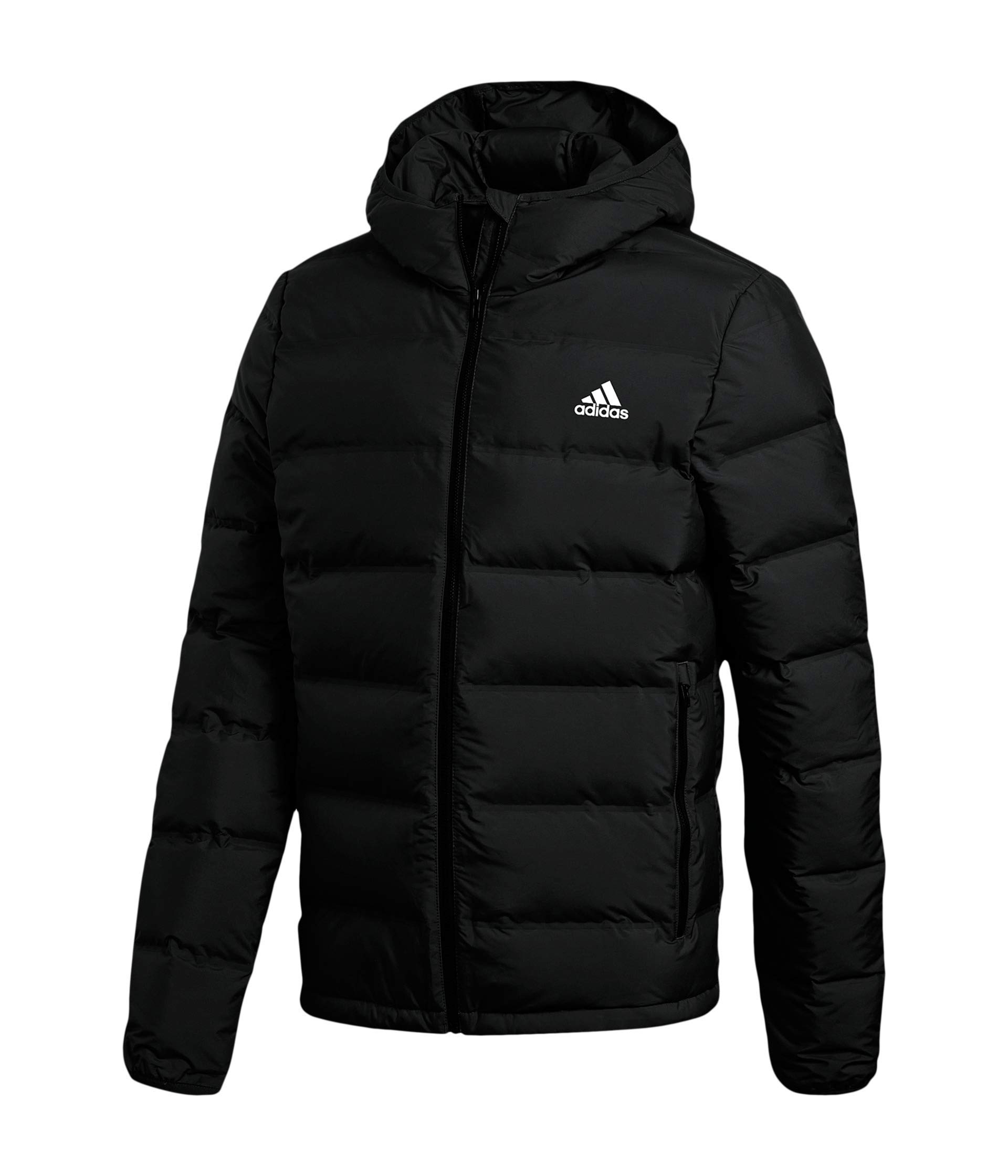 adidas mens Helionic Hooded Down Jacket Black X-Large