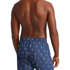 POLO RALPH LAUREN Men's Classic Fit Woven Cotton Boxers, Rustic Navy/Campus Yellow, Summer Stripe/Cruise Navy, Sag Harbor Plaid/Polo Yellow, X-Large