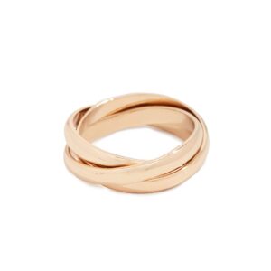 SHASHI Women's Vera Ring, Yellow Gold, 6