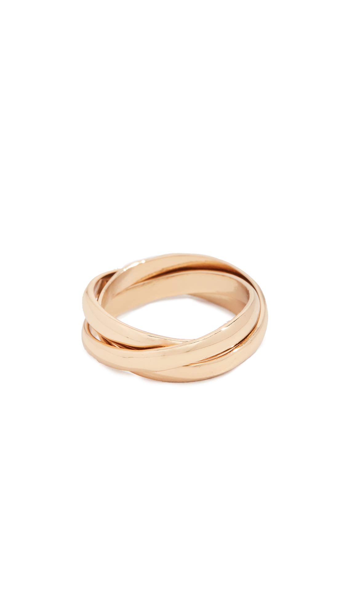 SHASHI Women's Vera Ring, Yellow Gold, 6