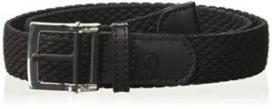 nike women's stretch woven belt, jet black, m