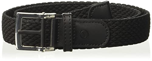 NIKE Women's Stretch Woven Belt, Jet Black, M