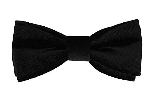 The Lapel Project Self Tie Black Velvet Bow tie tuxedo Velvet Bow tie Mens & Womens Adjustable