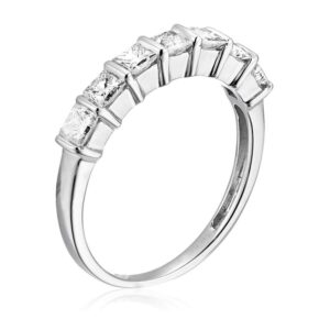 Vir Jewels 1/2 cttw Princess Cut Diamond Wedding Band for Women in 14K White Gold Channel Set Ring, Size 6