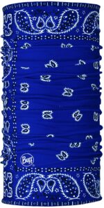 buff coolnet uv xl neck gaiter, upf 50 sun protection, breathable, cooling bandana, versatile, quick dry face mask, santana navy, x-large