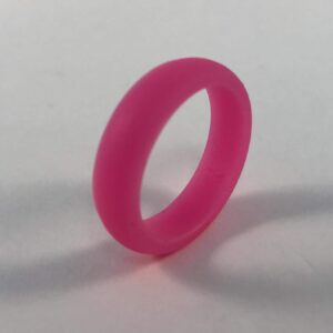 Women's Pink Silicone Wedding Ring.