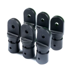 thorn boat bimini fittings top cover cap eye end nylon black pack of 6 black, 3/4 inch (internal version for 1" tube)