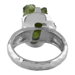 Starborn Sterling Silver Genuine Moldavite Ring (7)