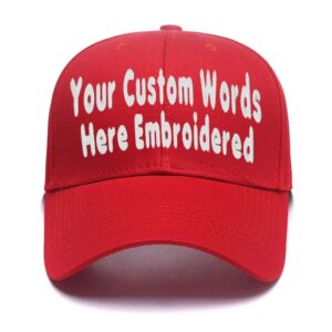 custom embroidered baseball hat personalized adjustable cowboy cap add your text