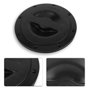 Dioche Kayak Hatch Cover, Black Hatch Cover Deck Plate Kit with Storage Bag for Kayak Boat Marine