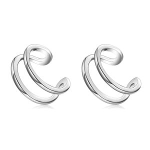 yfn ear cuff wrap earrings 925 sterling silver non pierced cartilage earring for women jewelry gifts