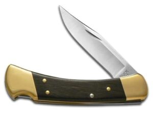 buck 110 folding hunter wooden pocket knife knives