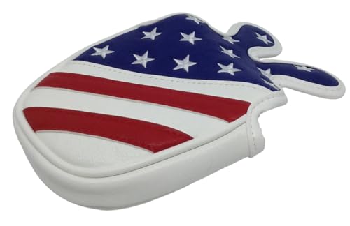 ReadyGOLF: USA Flag Embroidered Putter Cover - Mallet