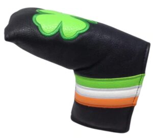 readygolf irish shamrock embroidered putter cover blade