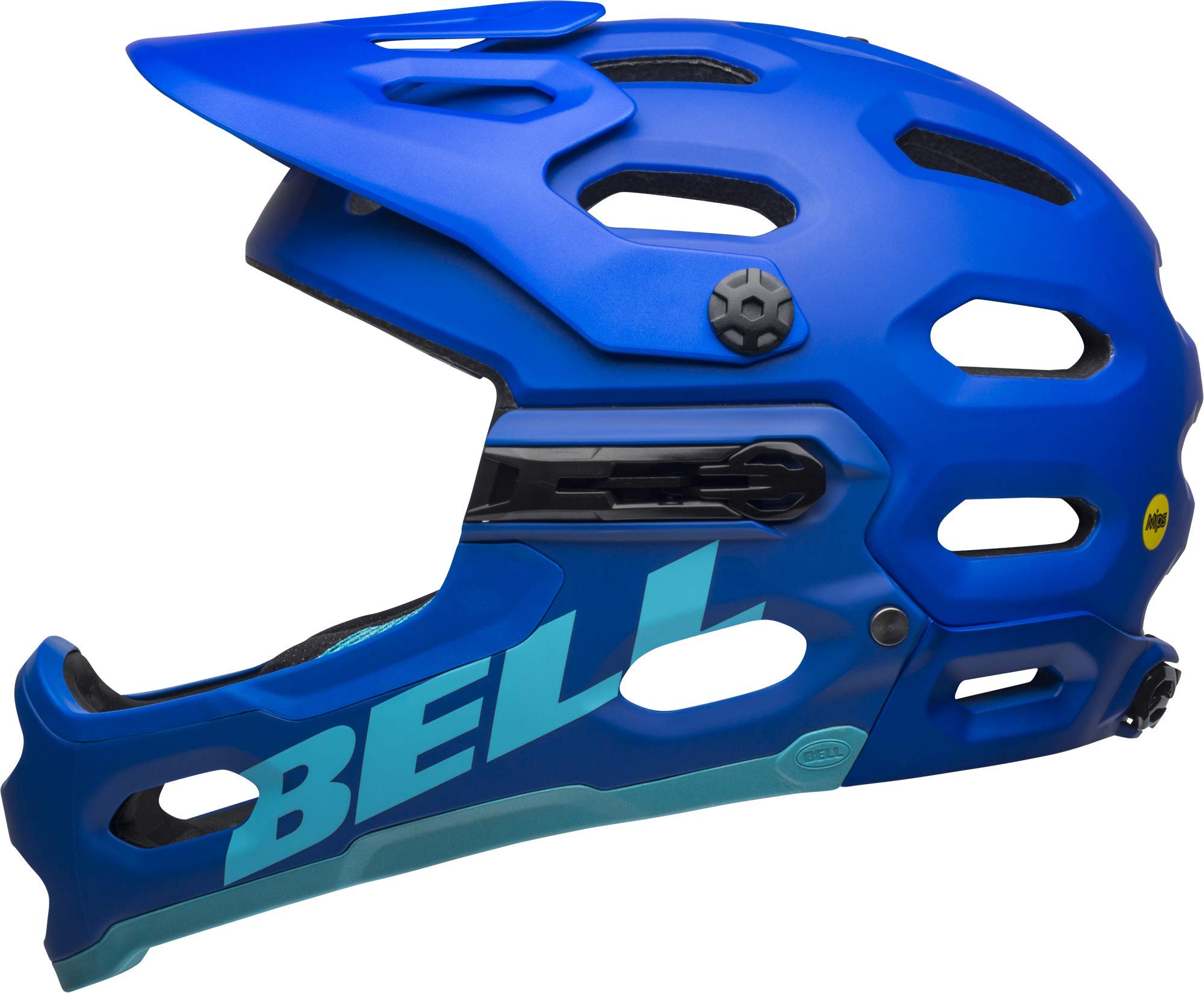 Bell Super 3R MIPS Adult Mountain Bike Helmet - Matte Blue/Bright Blue (2022), Large (58-62 cm)