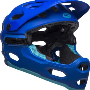 Bell Super 3R MIPS Adult Mountain Bike Helmet - Matte Blue/Bright Blue (2022), Large (58-62 cm)