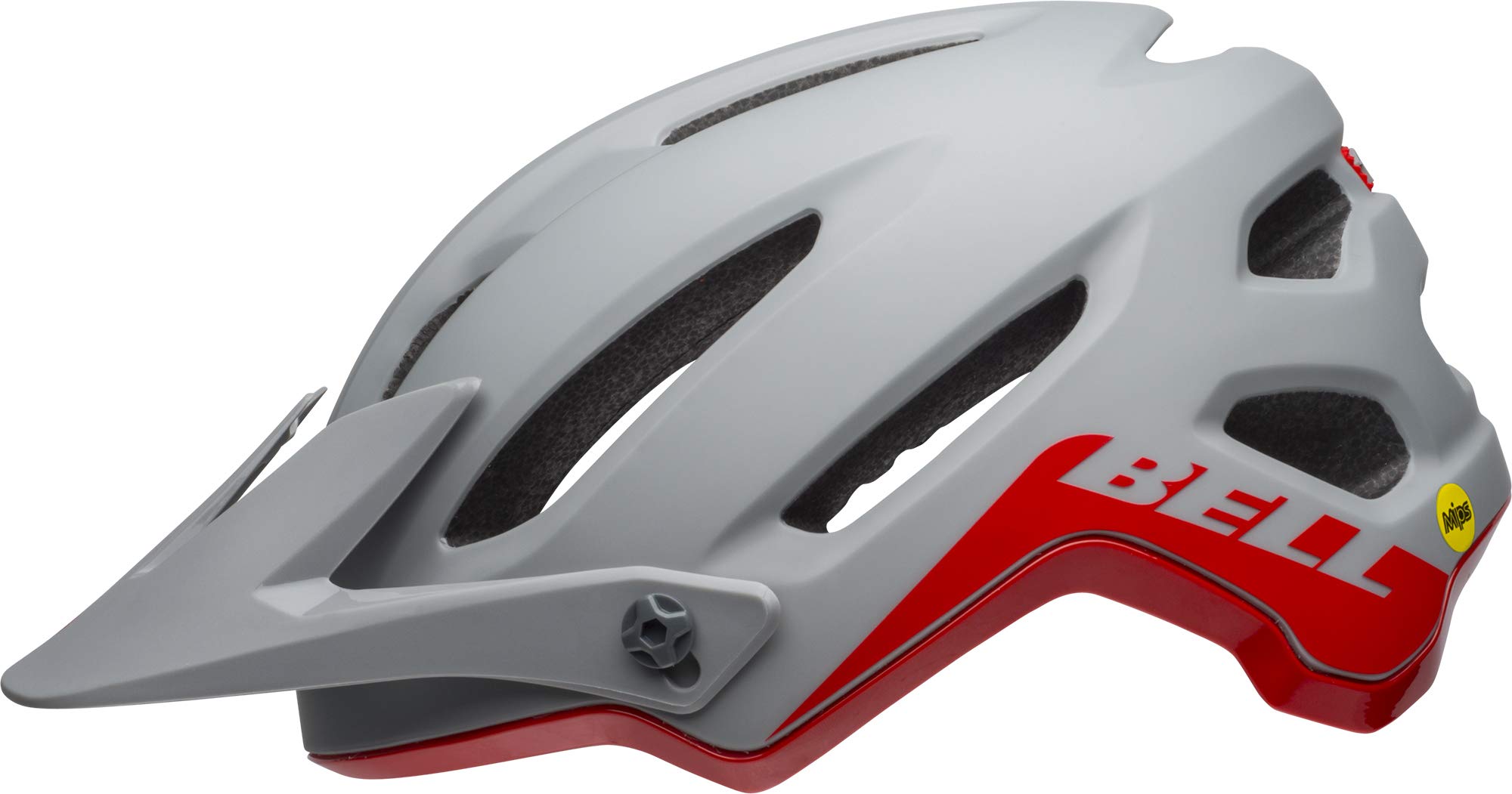 BELL 4Forty Mips Adult Mountain Bike Helmet - Matte Dark Gray/Crimson (2023), Small (52-56 cm)