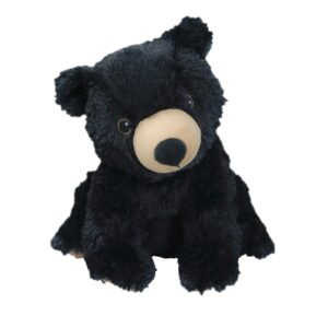 warmies black bear heatable and coolable weighted teddy bear stuffed animal plush