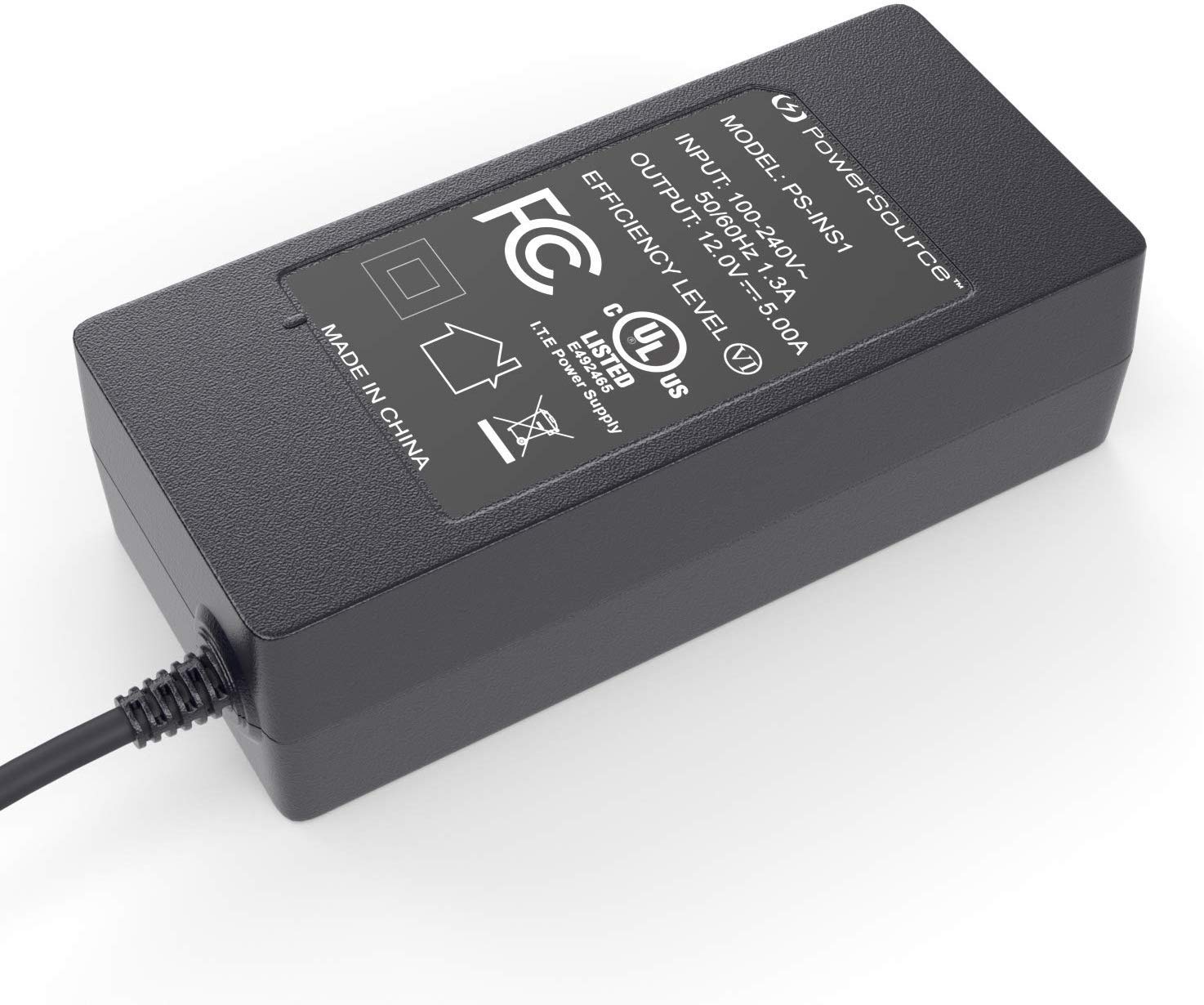 PowerSource 12V UL Listed 14Ft Extra Long AC Adapter for Insignia 19" 20" 24" 28" 32" TV NS-24E200NA14 NS-32D311NA15 NS-32D312NA15 NS-32D220NA16 NS-32D420NA16 NS-32DD220NA16 NS-32DD310NA15 LED HDTV HD