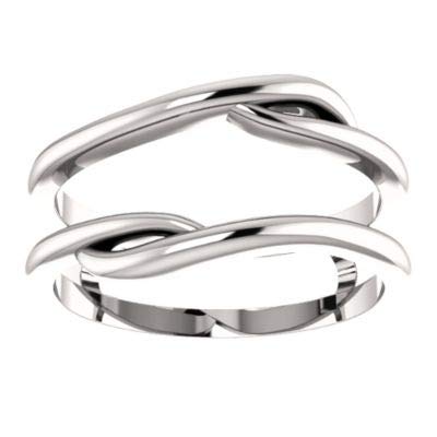 14k White Gold Ring Guard Size 6.5 Jewelry for Women