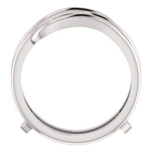 14k White Gold Ring Guard Size 6.5 Jewelry for Women