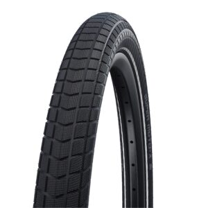 schwalbe super moto-x tire - 26 x 2.4, clincher, wire, black/reflective , performance line, greenguard, snakeskin