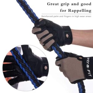 Intra-FIT Climbing Gloves Rope Gloves,Perfect for Rappelling Rescue Rock/Tree/Wall/Mountain Climbing,Adventure,Outdoor Sports