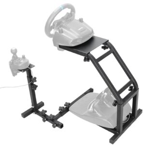 slendor racing wheel simulator stand for logitech g29, g27, g25, g920 steering gaming wheel stand without wheel and pedals