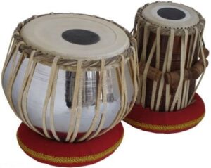 shreyas student tabla drum set, colored bayan, finest dayan with, hammer, cushions & bag