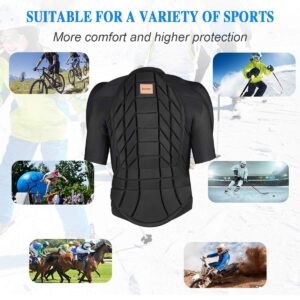 BenKen Men's Women's Professional Anti-Collision Sports Shirts Motorcycle Protective Jacket Full Body Armor Protector Back Protector for Skateboarding Skating Snowboarding Cycling