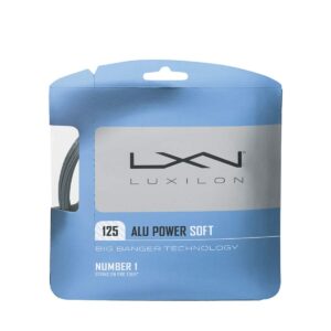 luxilon big banger alu power soft 16 gauge - 125 polyester (poly) tennis racquet string 2-pack (2 sets per order)