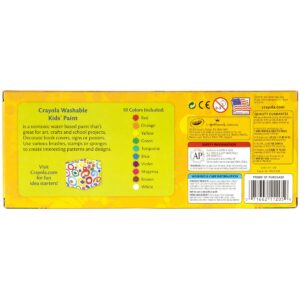 Crayola BIN541205BN Washable Kid's Watercolor Paint, 10 Bottles Per Pack, 3 Packs